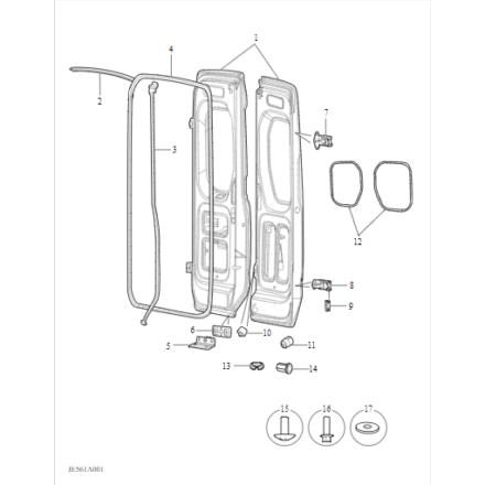 Maxus Deliver 9 2019-2024 Rear Door | C00099343-4100 | Maxus Parts